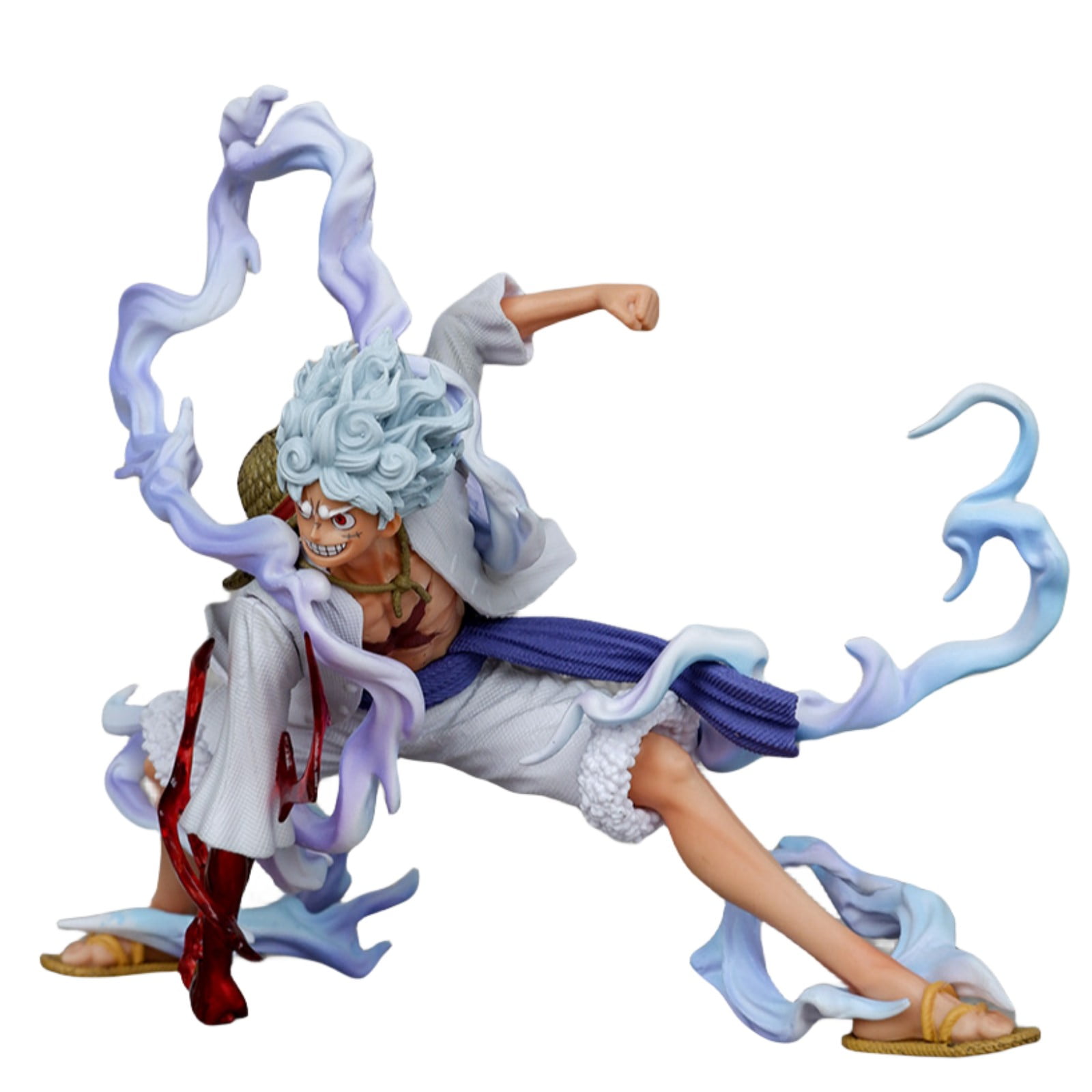 Njube Anime Sculpture Figure Sun God Luffy Figure Toys Statue ...