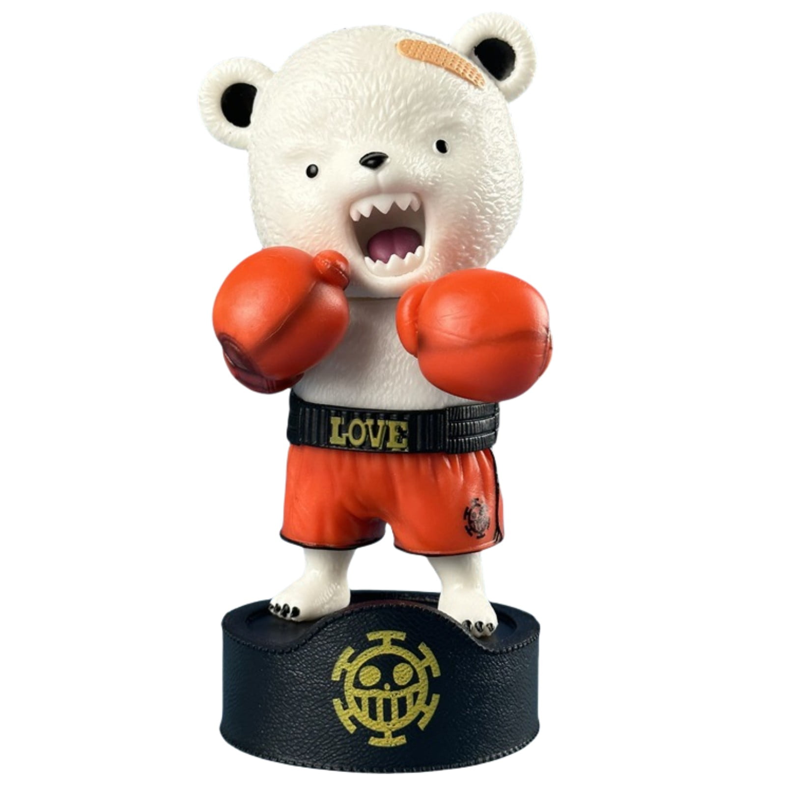 Njube Anime Statue Model Collectible Red Boxing Bepo Figure Model Doll ...