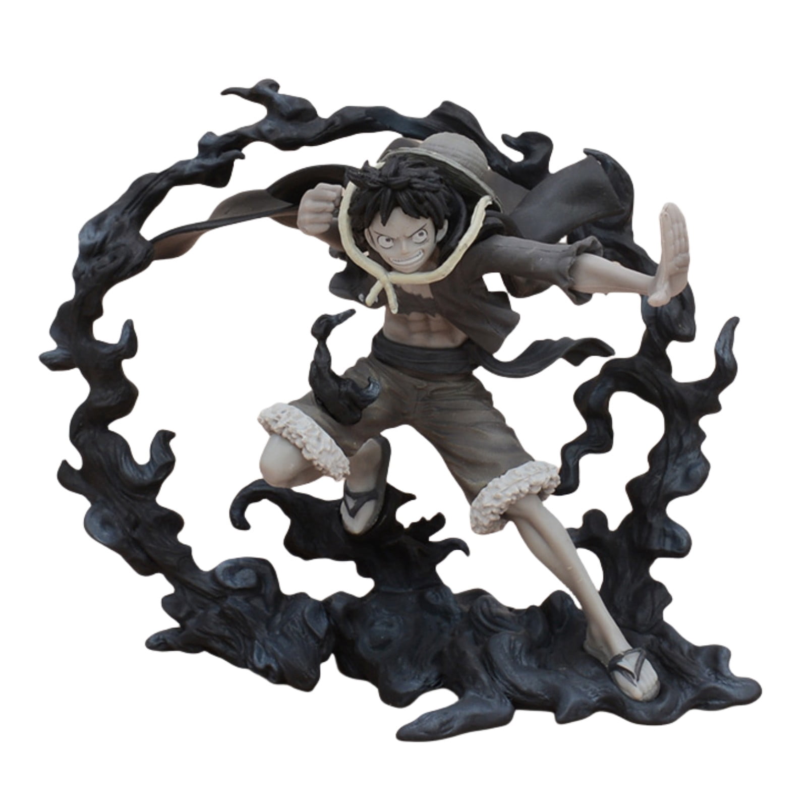 Njube Luffy Figure（Black Ver.） PVC Anime Character Models Figurines ...