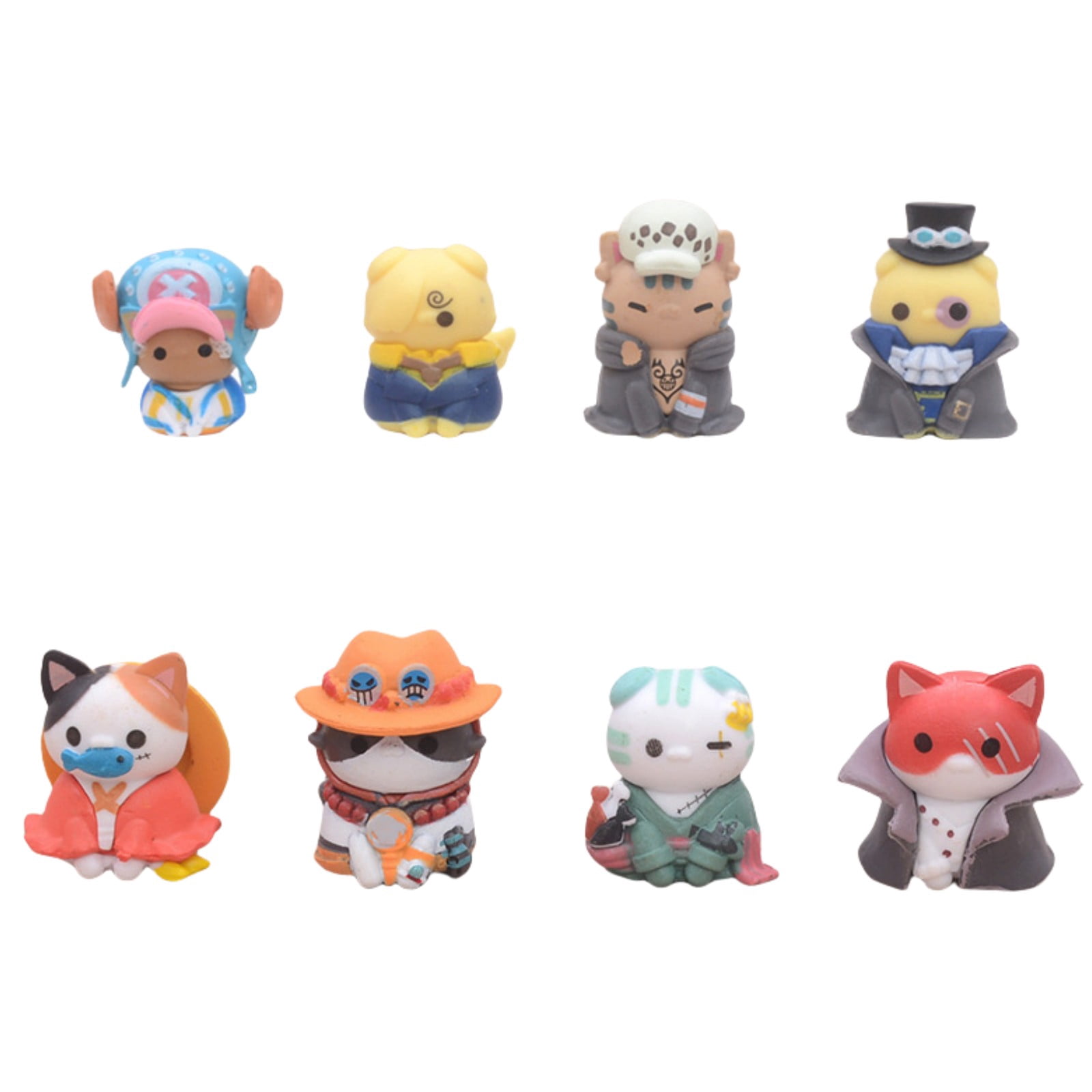 Njube Q Version Cat Ace Figure Shanks Figure Sanji Figure And So On ...