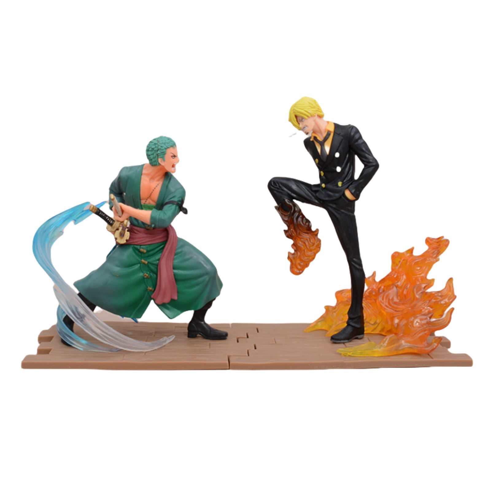 Njube Roronoa Zoro Figure Fight Sanji Figure PVC Figures Anime Statues ...