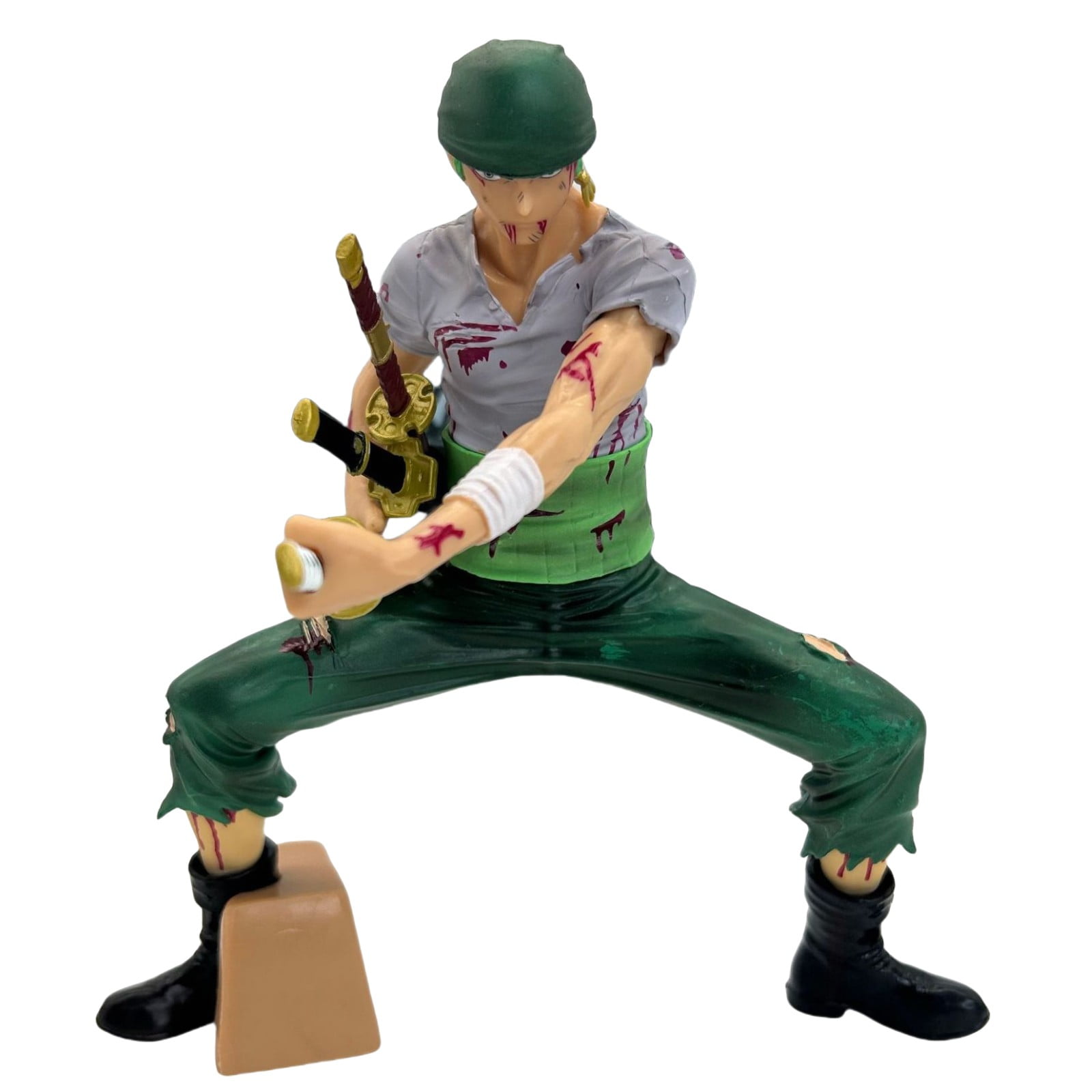 Njube Roronoa Zoro Figure (injured) PVC Toys Statue Collectible Statue ...