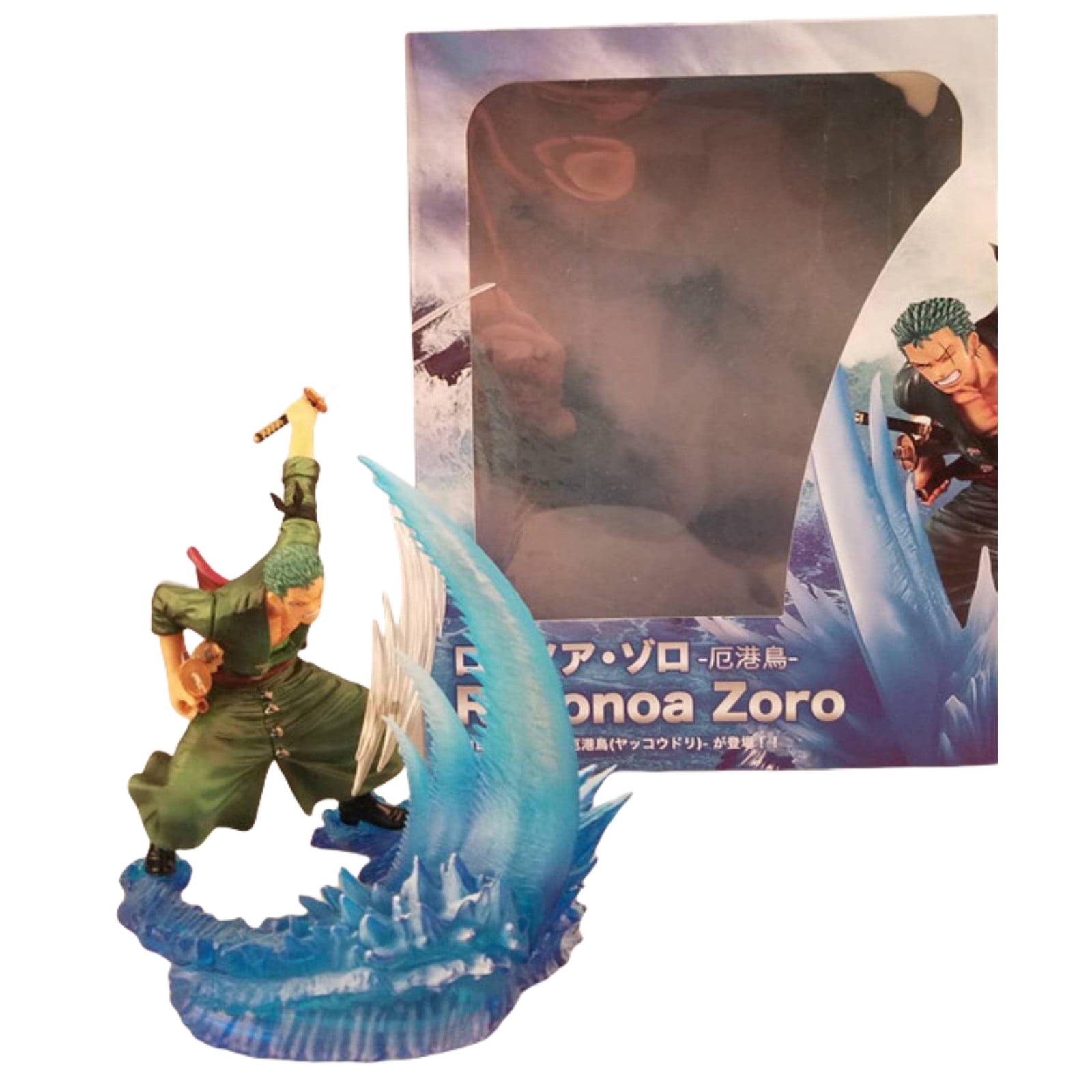 Njube Super Fierce Fighting Roronoa Zoro Figure Collection Decor Statue ...