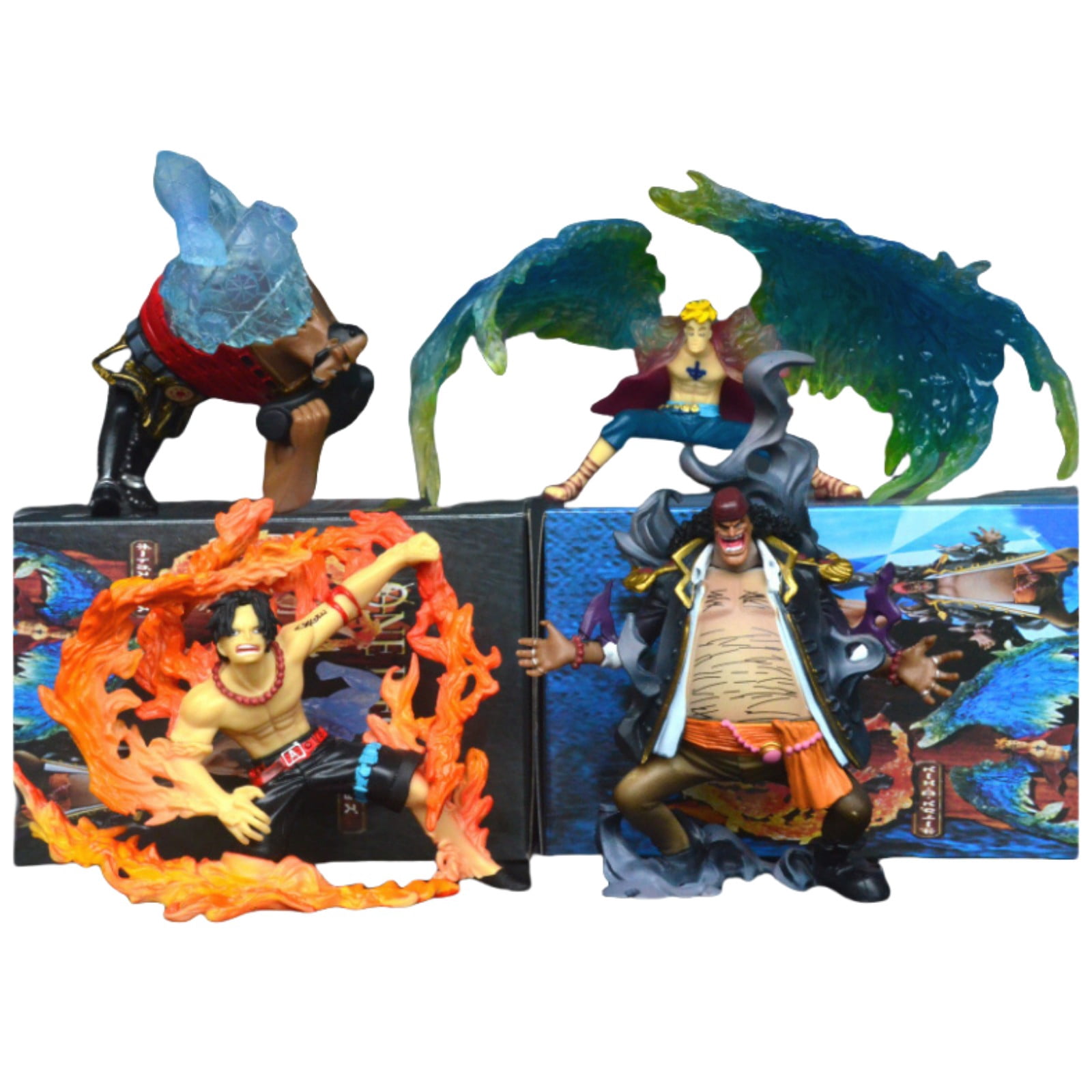 Njube Toy Figure Marshall·D·Teach Figure Marco Figure And FRANKY Figure ...