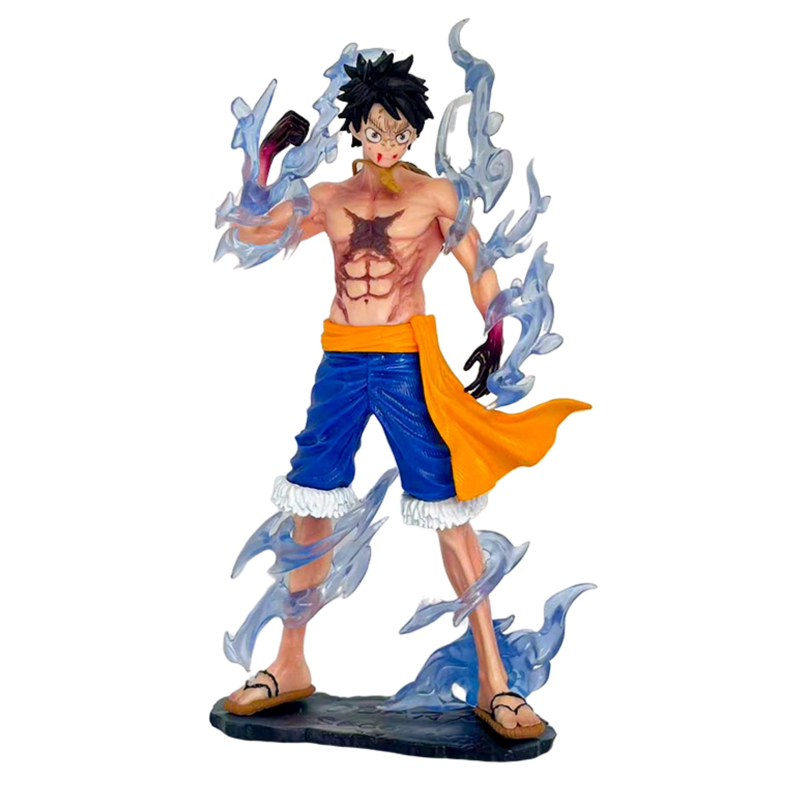 Njube Toy Model Figure Blue cherry Luffy Figure PVC Anime Toy Model ...