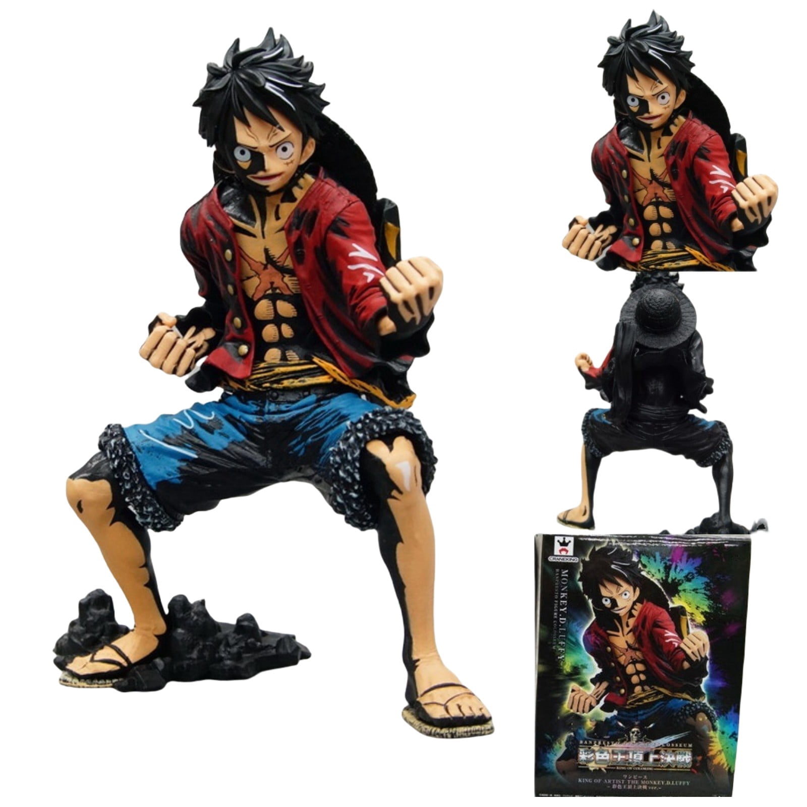 Njube Toy Model Figure Luffy Figure (Oil painting Ver.) PVC Anime Toy ...