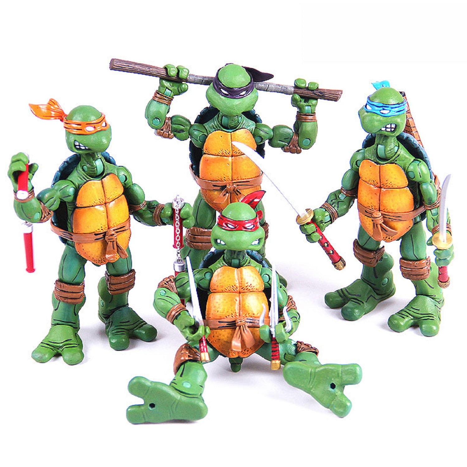 Njube Turtles 4 models 1 Set of 7 " Touching Birthday Present (Coloured ...