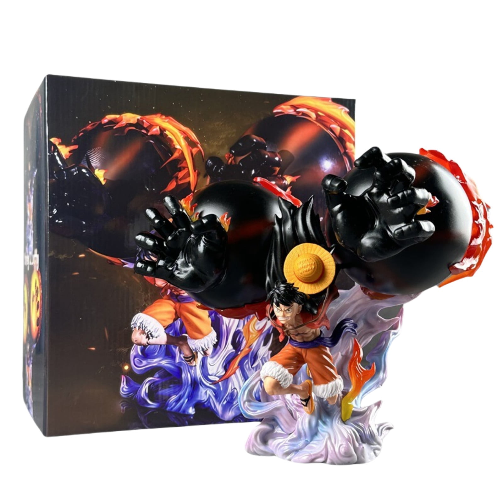 Njube Two fisted Luffy Figure Collection Decor Statue Model Toy ...