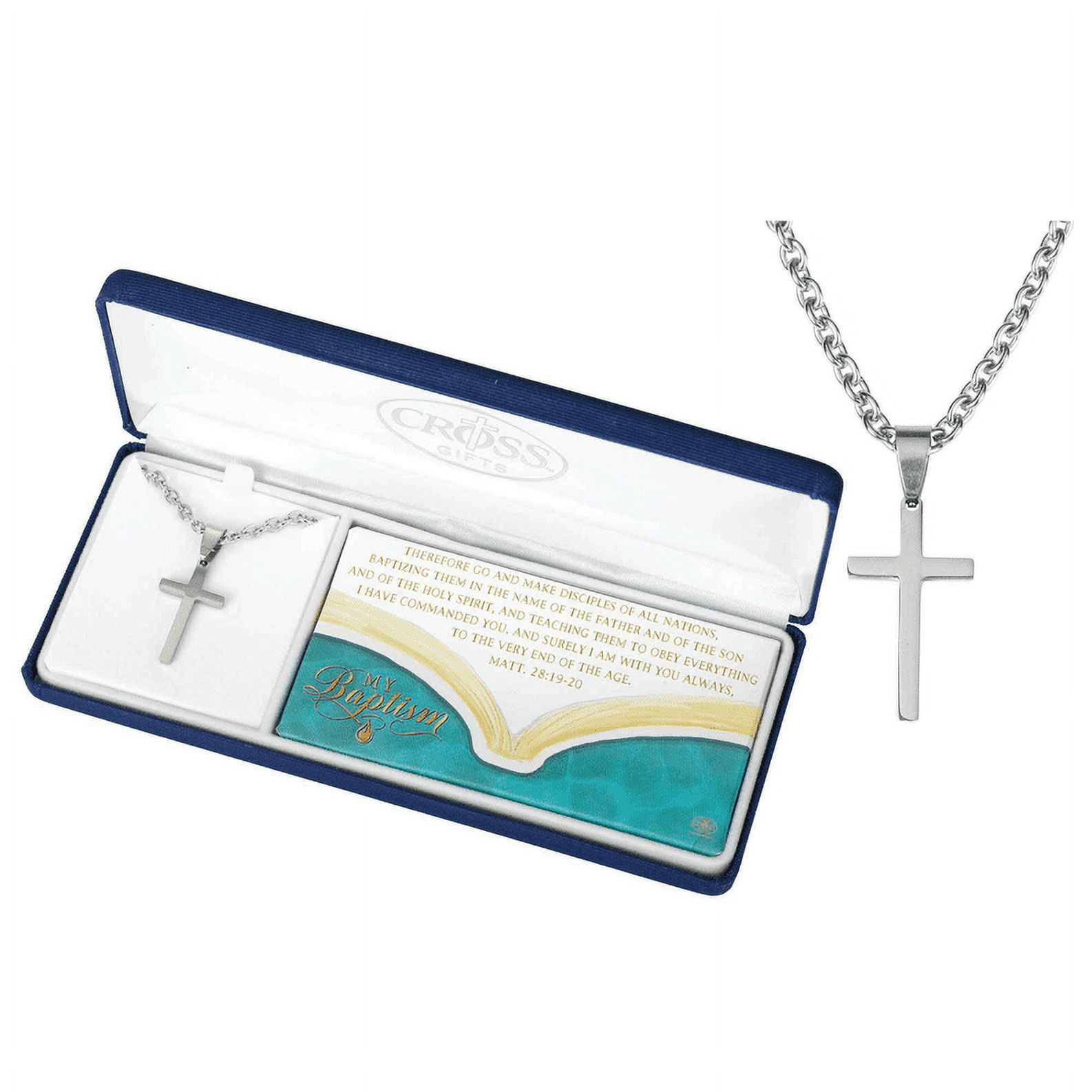 Nk Baptism Boxcross Stainless Steel - Walmart.com