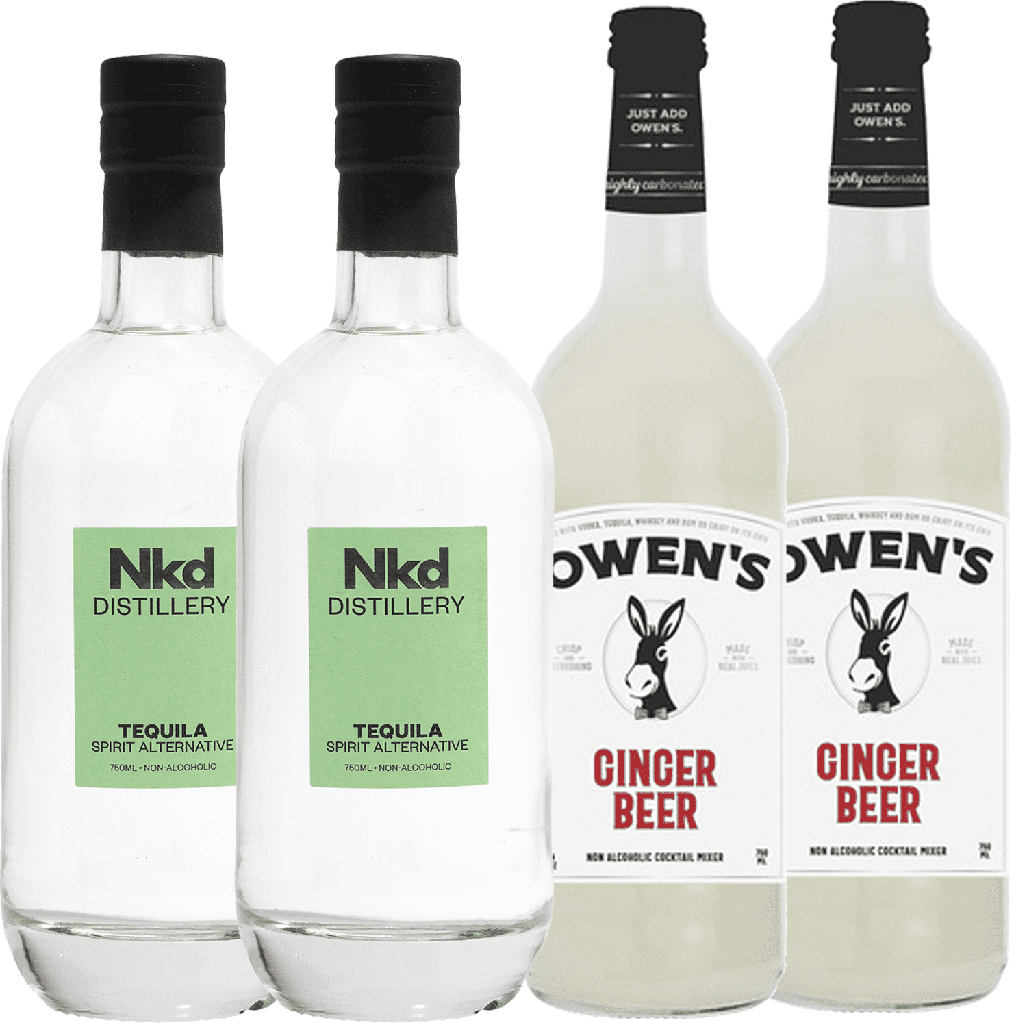 Nkd Distillery Tequila 2 Pack Alternative Premium Non-Alcoholic Spirit ...