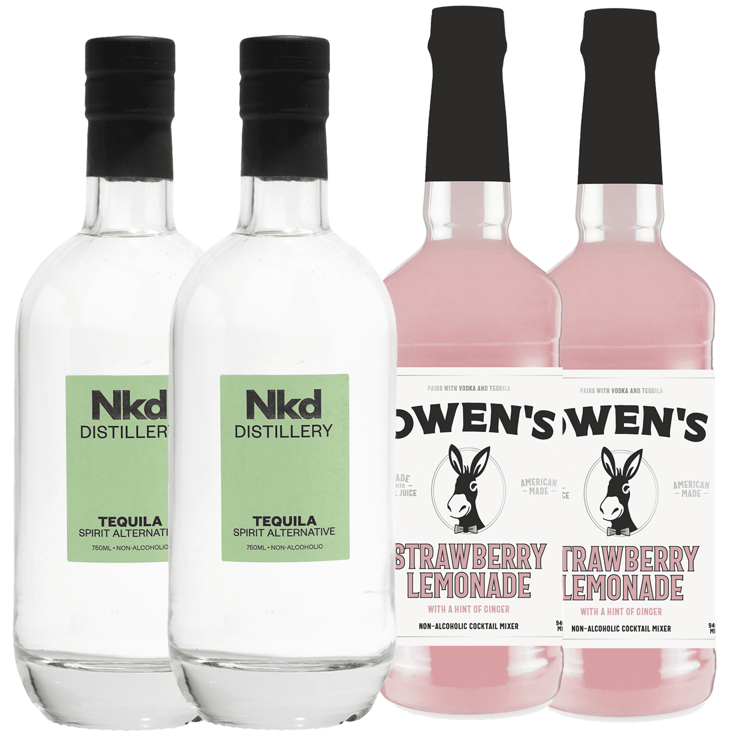 Nkd Distillery Tequila 2 Pack Alternative Premium Non-Alcoholic Spirit ...