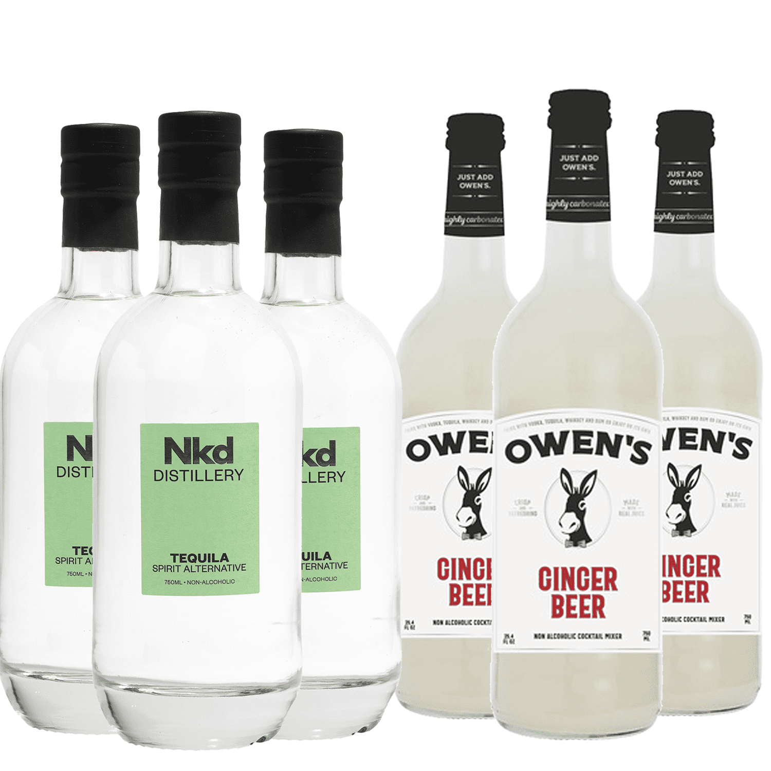 Nkd Distillery Tequila 3 Pack Alternative Premium Non-Alcoholic Spirit ...