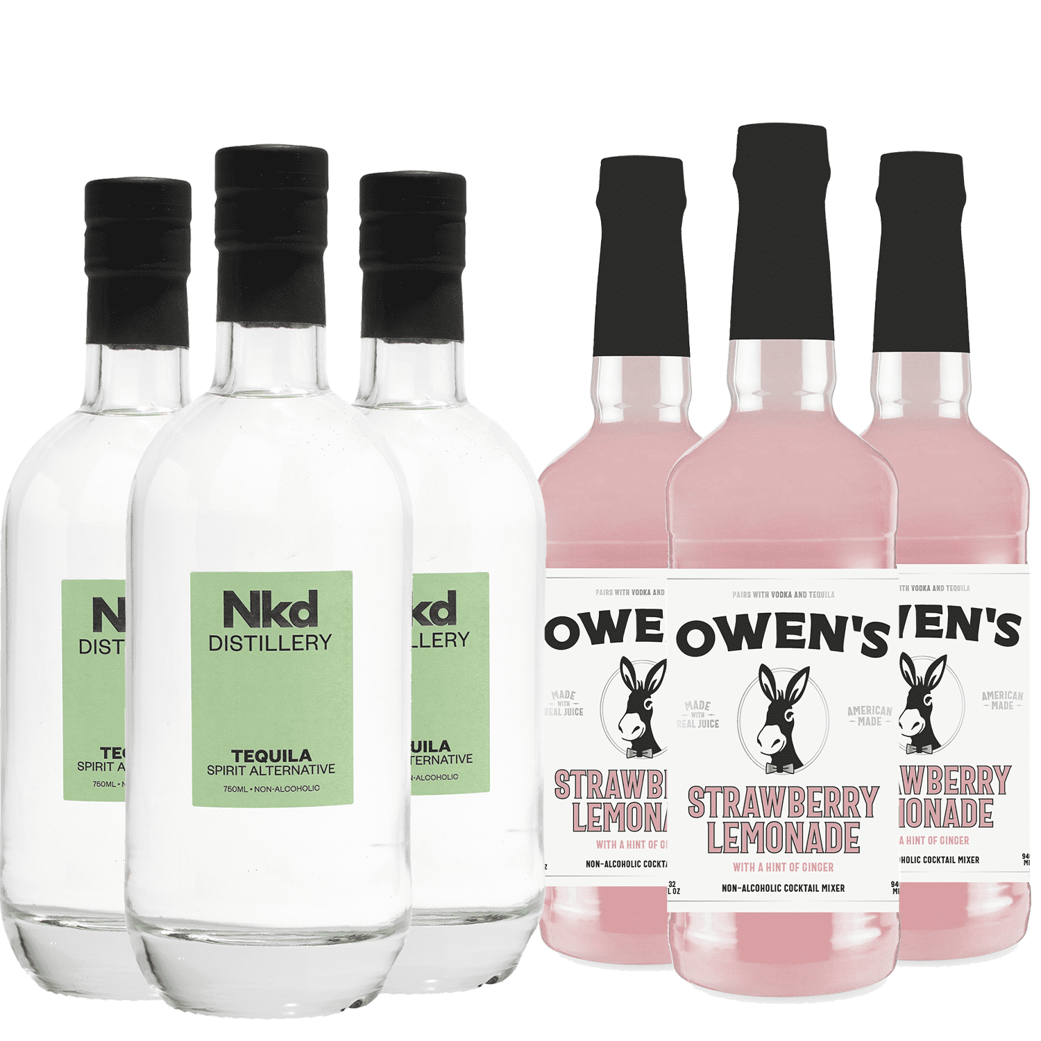Nkd Distillery Tequila 3 Pack Alternative Premium Non-Alcoholic Spirit ...