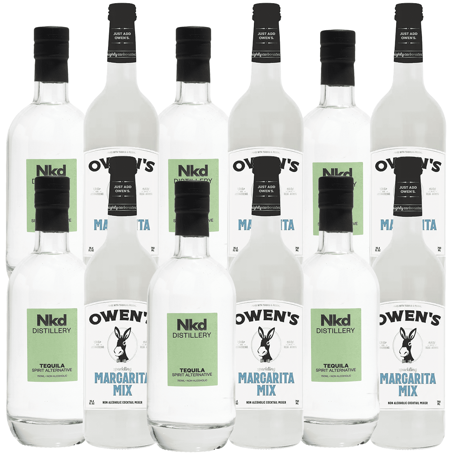 Nkd Distillery Tequila 6 Pack Alternative Premium Non-Alcoholic Spirit ...