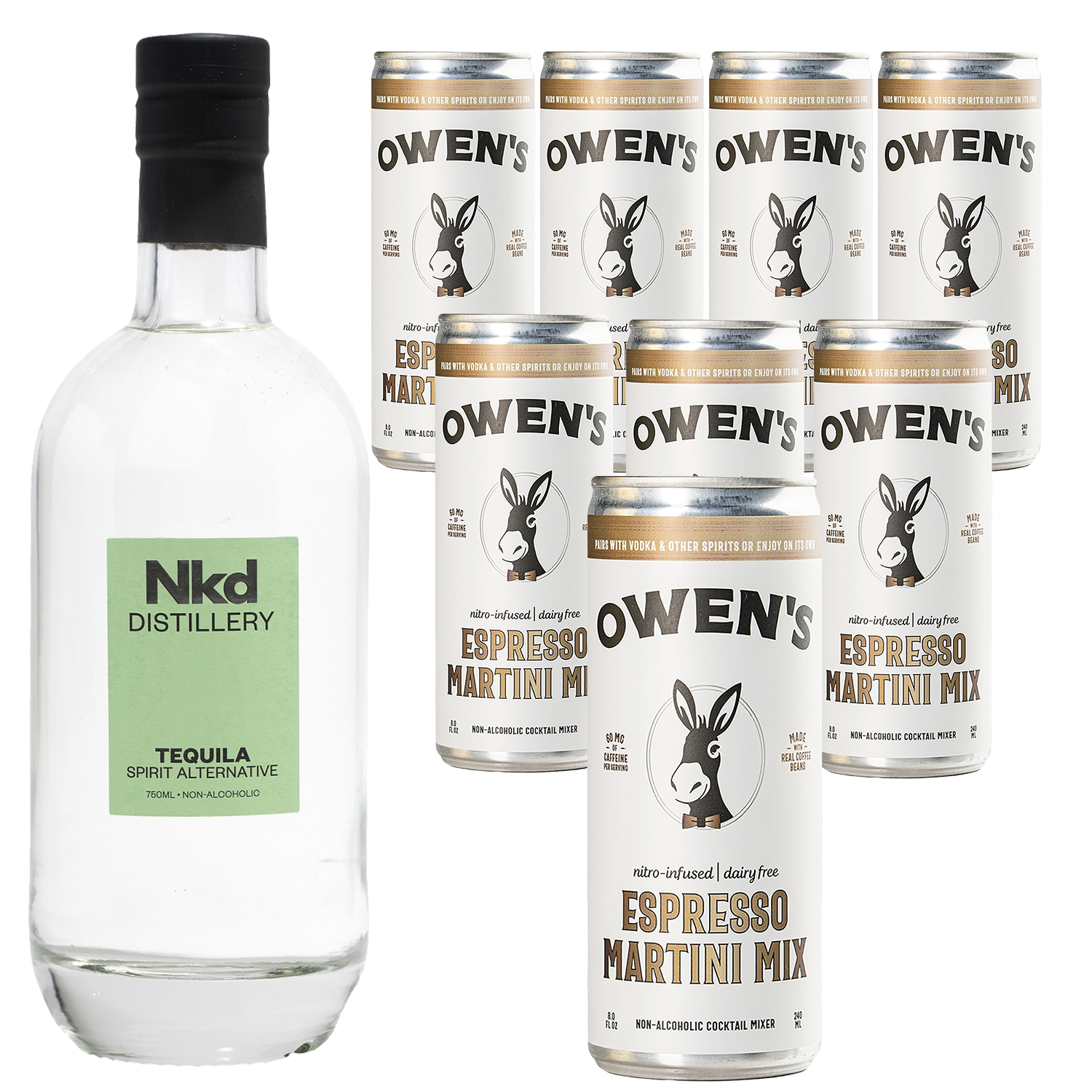 Nkd Distillery Tequila Alternative Premium Non-Alcoholic Spirit 750 ML ...