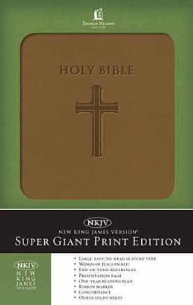 Thomas Nelson NKJV Super Giant Print Bible, Paperback Edition - Walmart.com
