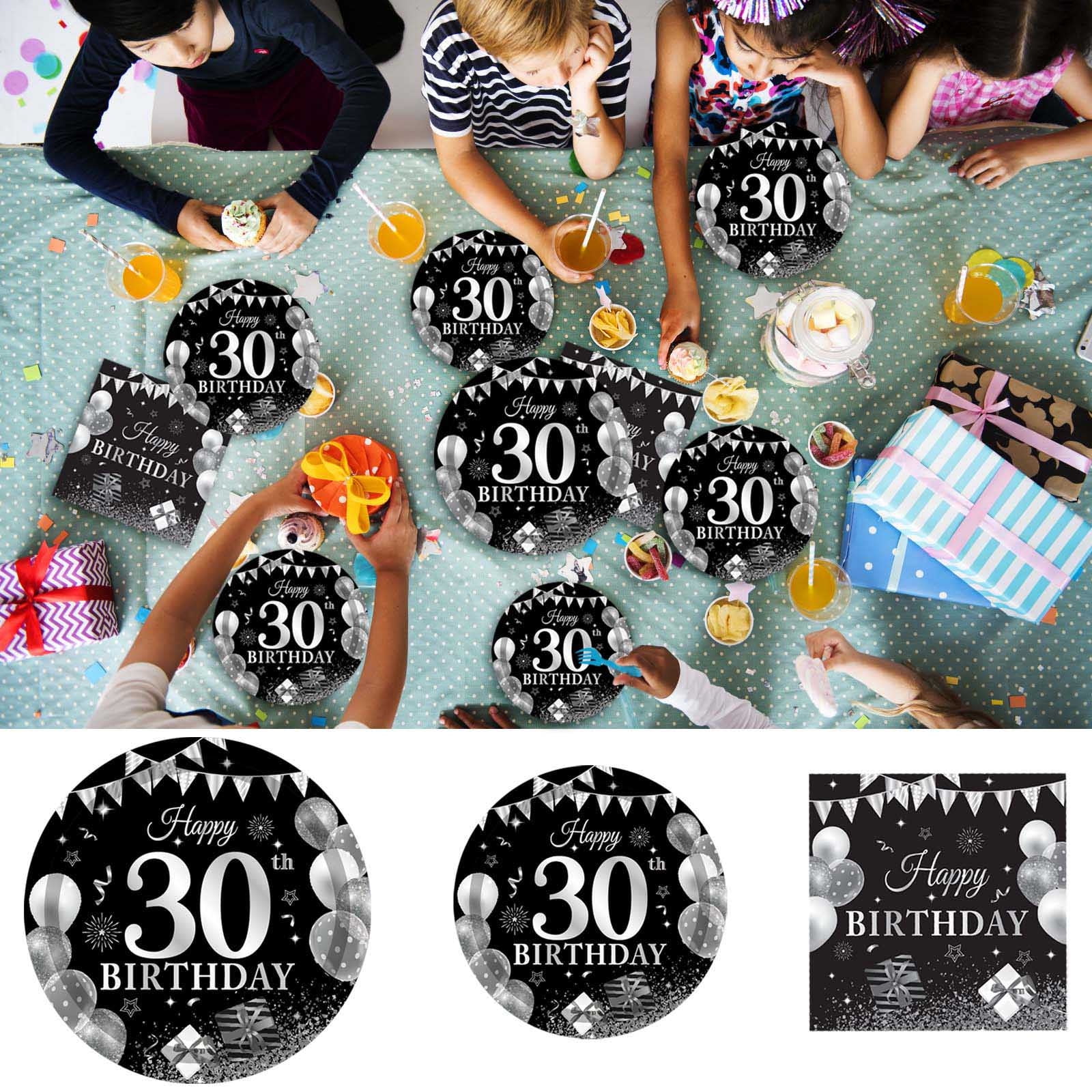 Nkmbld 30th Birthday Party Theme Tableware Set Disposable Decorative ...