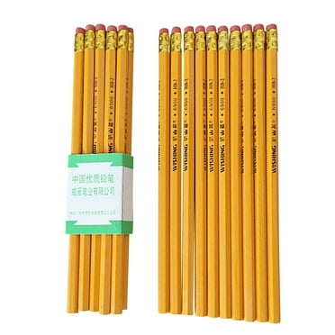 Uxcell Round Pencils HB Graphite Pencils with Eraser Wood Pencils Pink ...