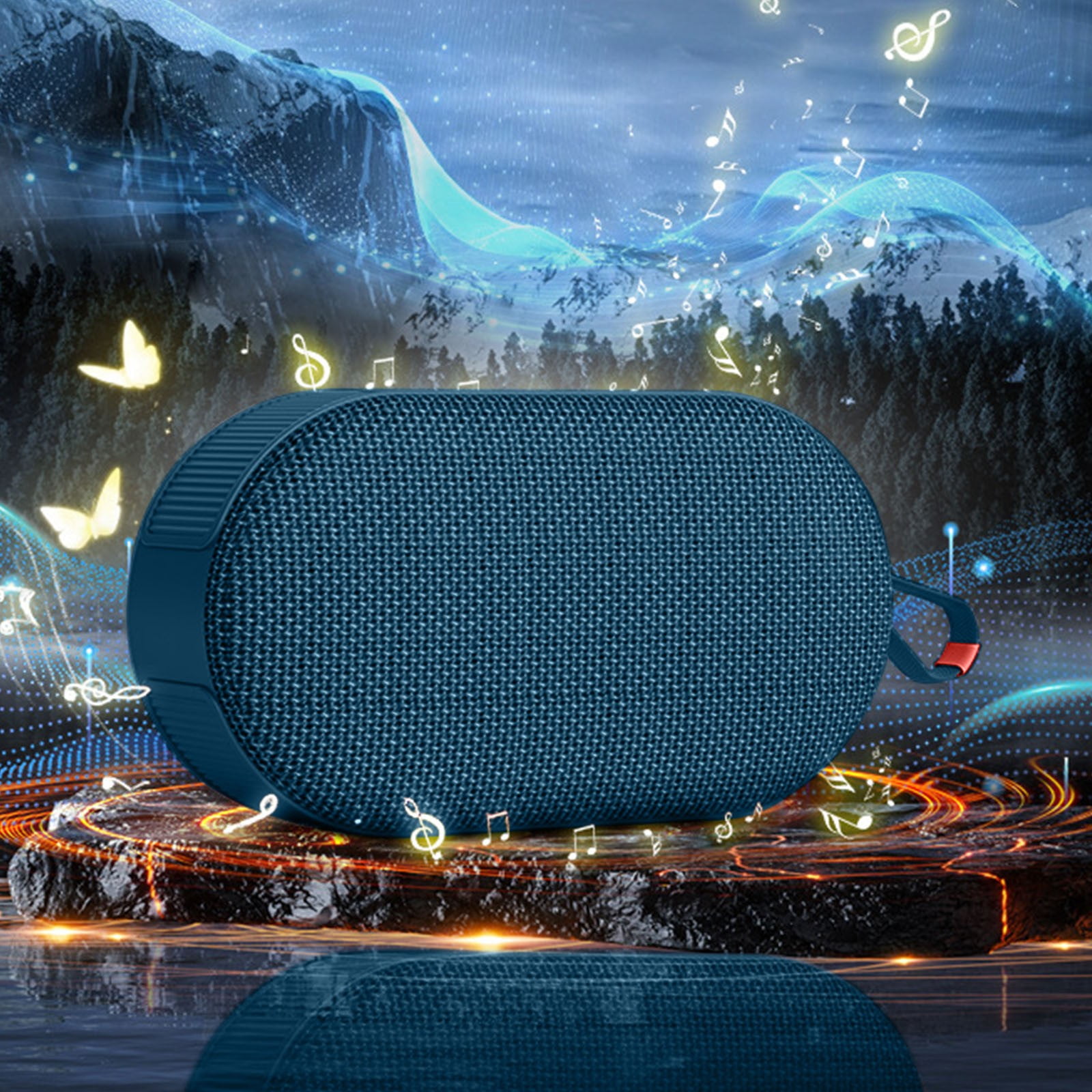 Nkmbld Bluetooth Speakers Wireless Portable Card Insertion Radio RGB ...
