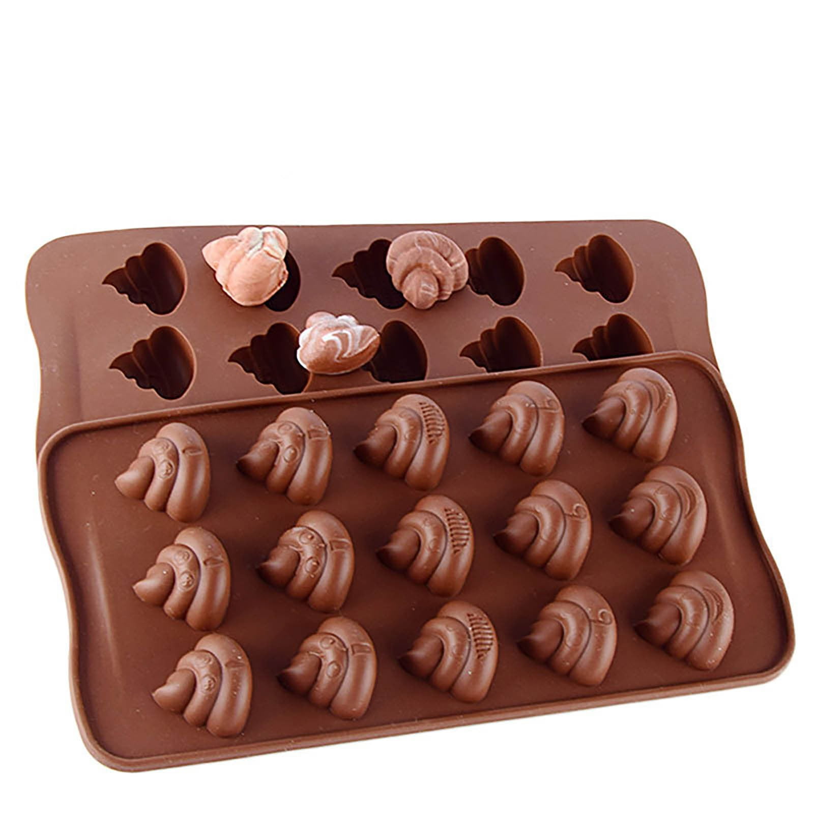 Nkmbld Cakesicle Molds Silicone Poop Mould Candy Chocolate Decoration ...