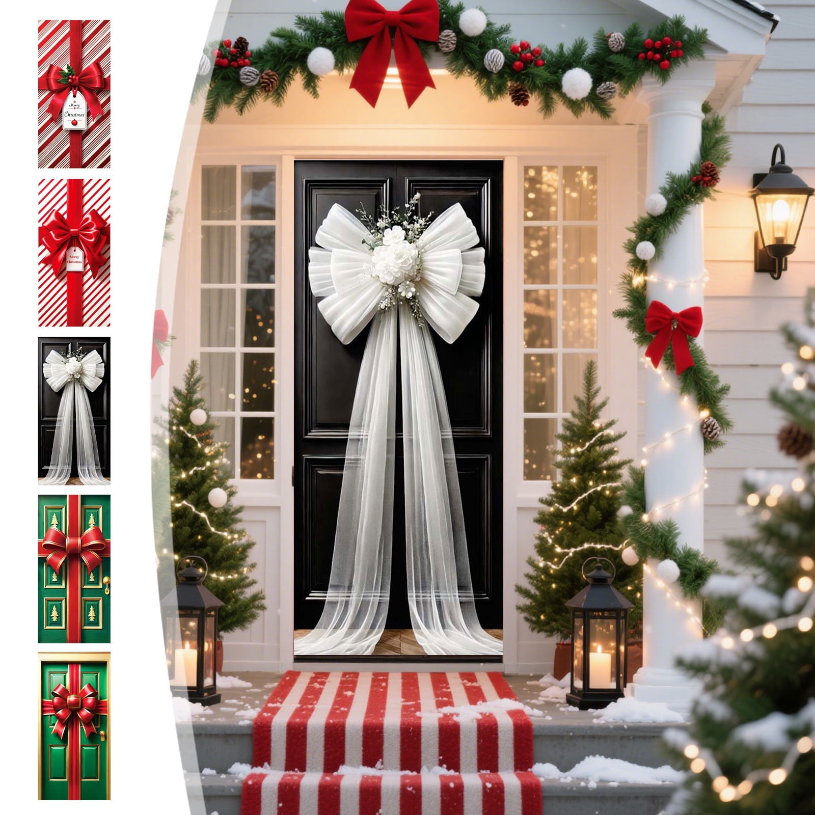 Nkmbld Christmas Door Cover Decoration, Christmas Photography ...