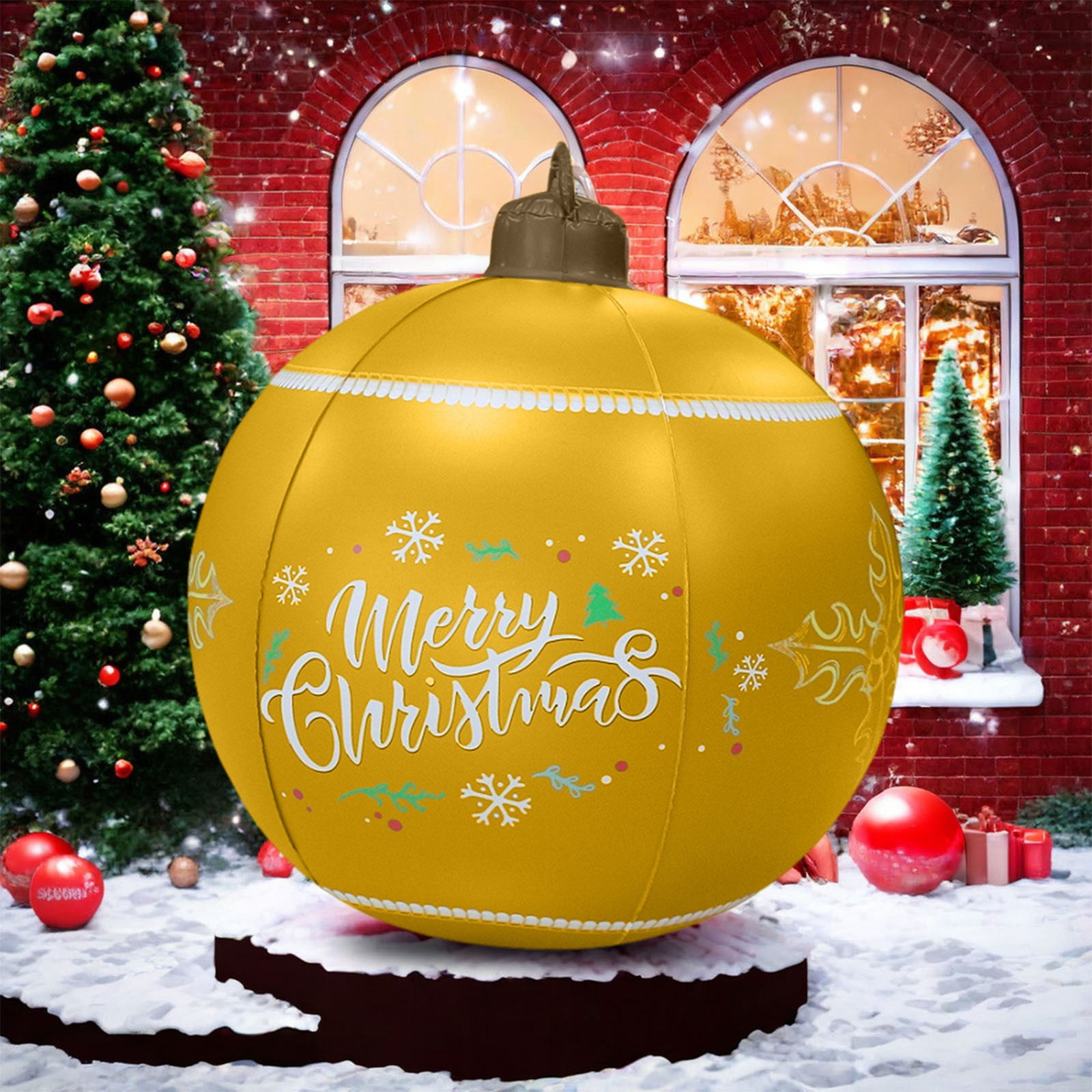 Nkmbld Giant Inflatable Christmas Balls, Inflatables Ornaments Xmas ...