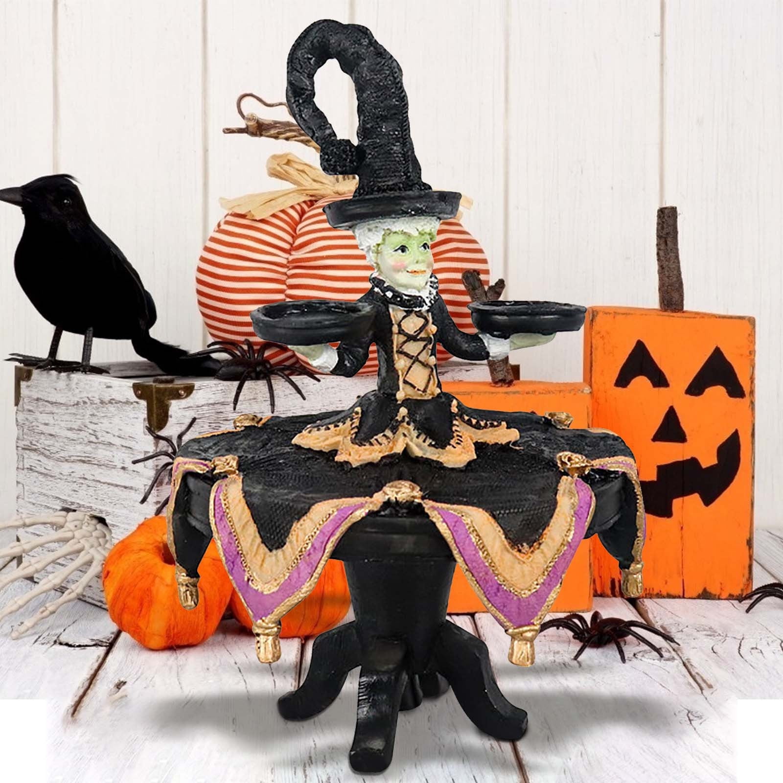 Nkmbld Halloween Witch Stand Display Decorative Resin Crafts for ...