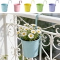 Nkmbld Hanging Baskets for Railing Fence, Wall Hanging Planters with ...