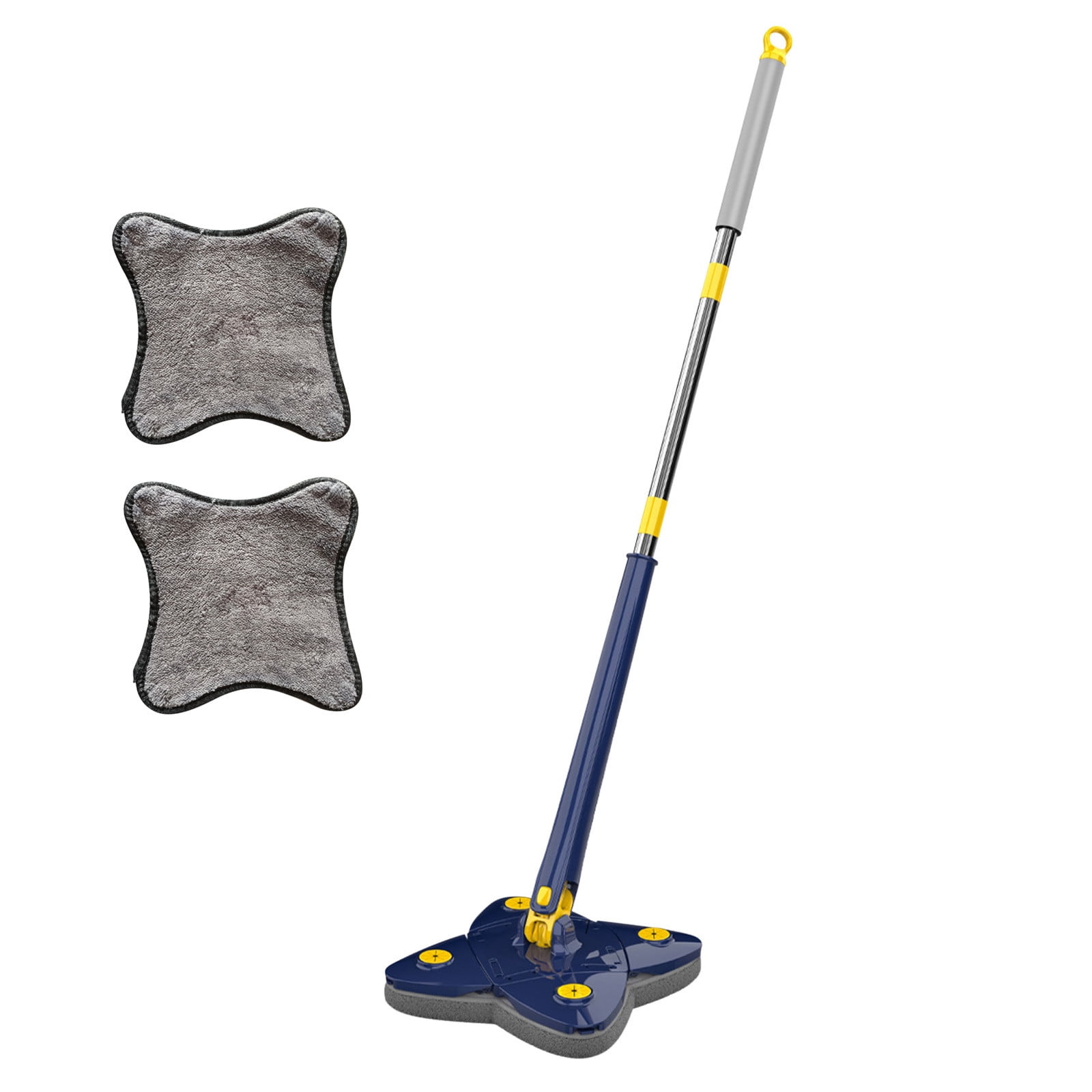 Nkmbld Highly Absorbent Mop with 2Pcs Mop Pads 360°Rotatable Cleaning ...