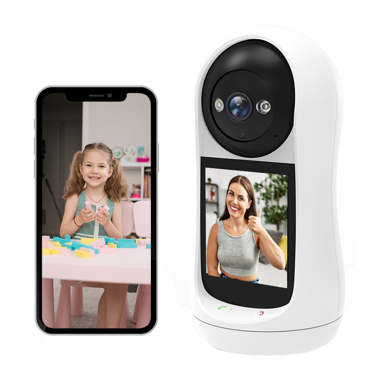 Nkmbld Home Security Camera Bidirectional Video Call Monitoring Voice ...