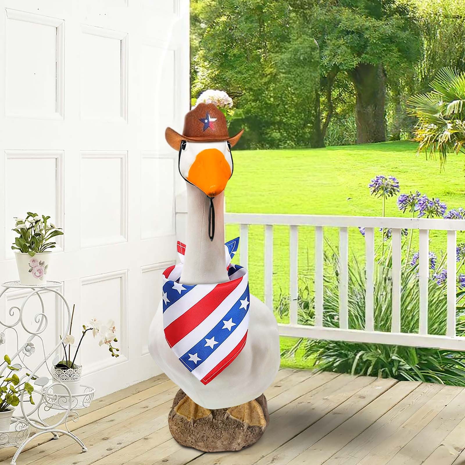 Nkmbld Independence Day Flag Big White Gooses Festival Set Sculpture ...