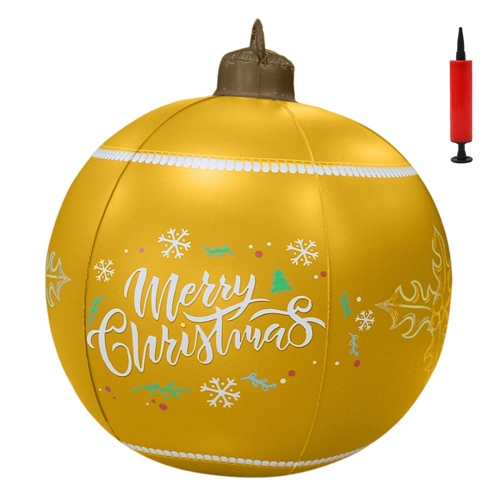 Nkmbld Large Inflatable Christmas Balls with Balloon Pump,Outdoor Patio ...