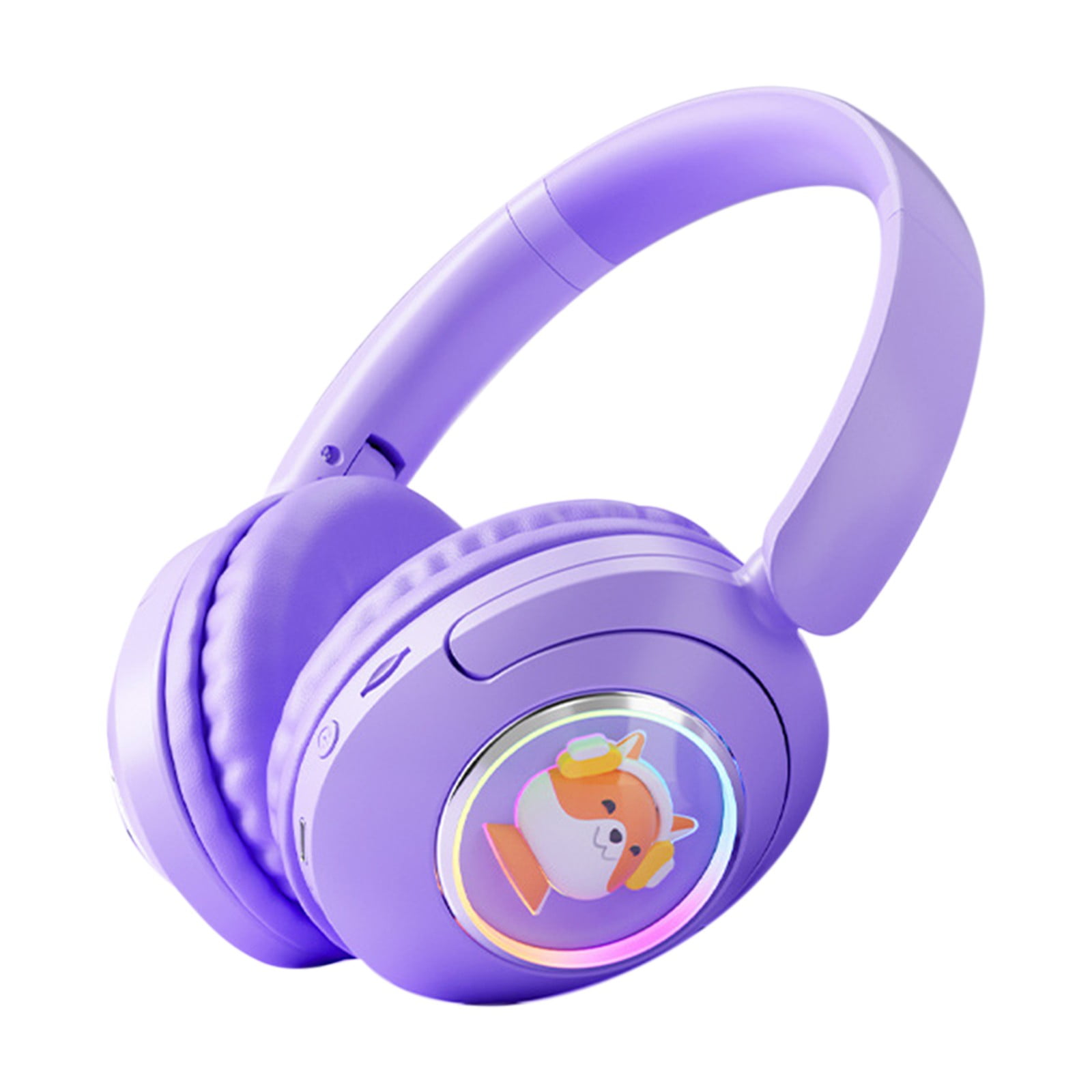 Nkmbld Portable Bluetooth Headphones with RGB Light Effect HIFI Sound ...