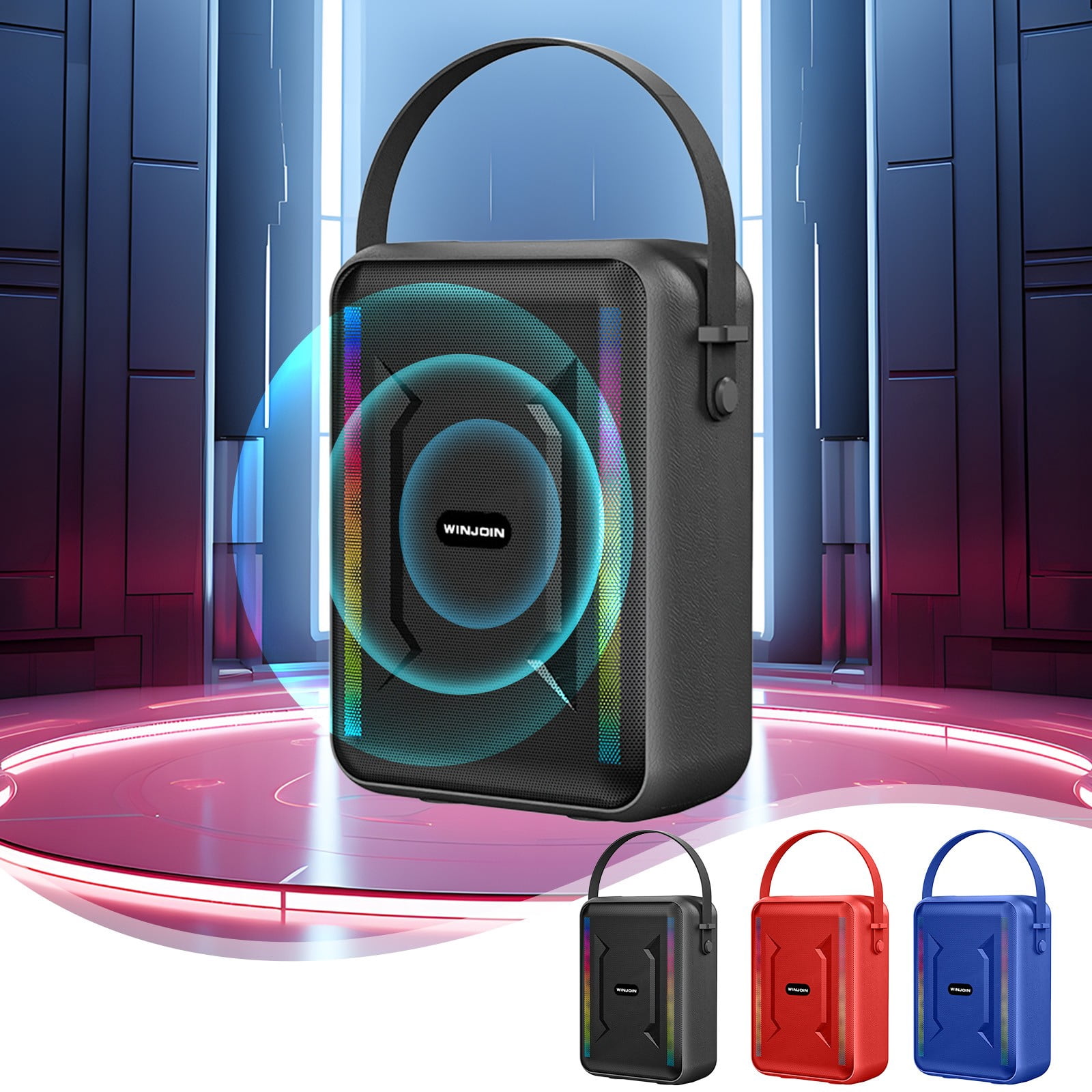 Nkmbld Powered Subwoofer Portable Mini Retro Bluetooth Speaker Home ...