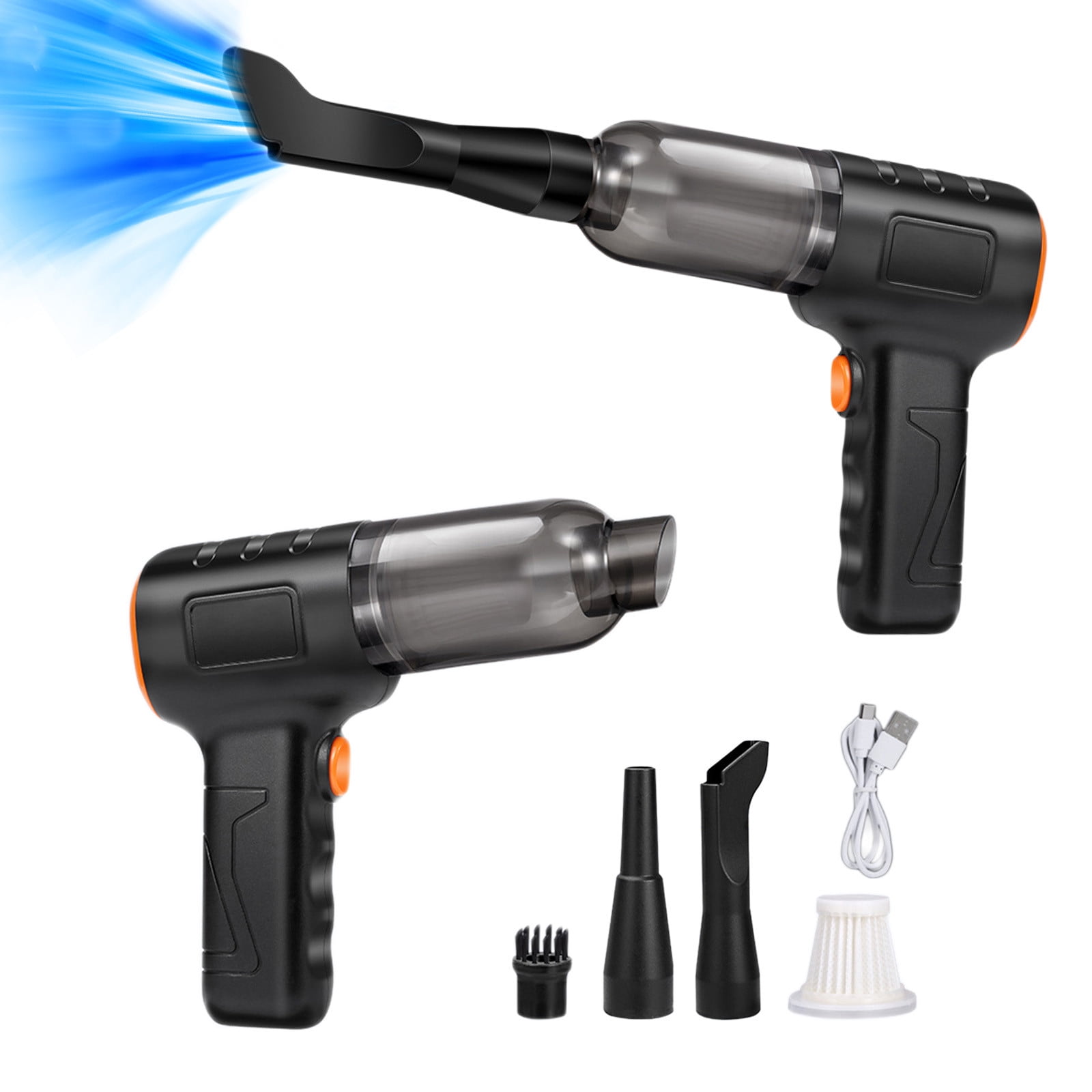 Nkmbld Rechargeable Vacuum Cleaner Powerful Suction Visual Dusts Bucket ...