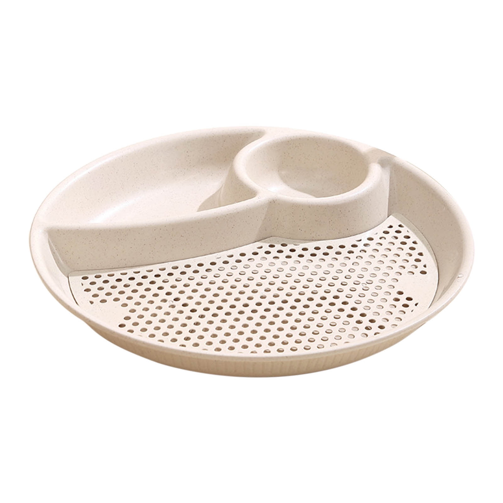 Nkmbld Reusable Lightweight Divided Dish Set Stackable Divider Plates ...