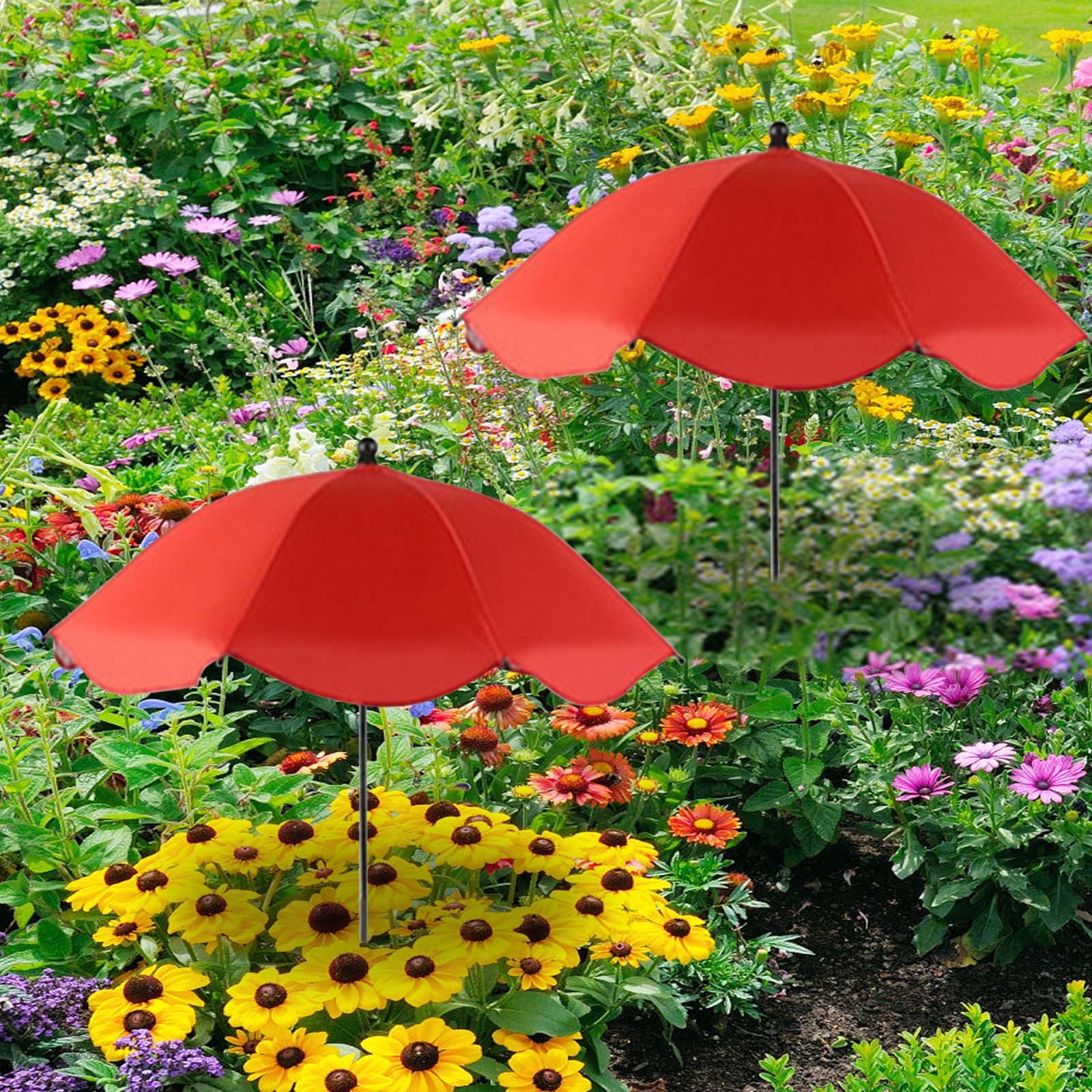Nkmbld Shade Cover Large Garden Parasol with Plant Stake Outdoor ...