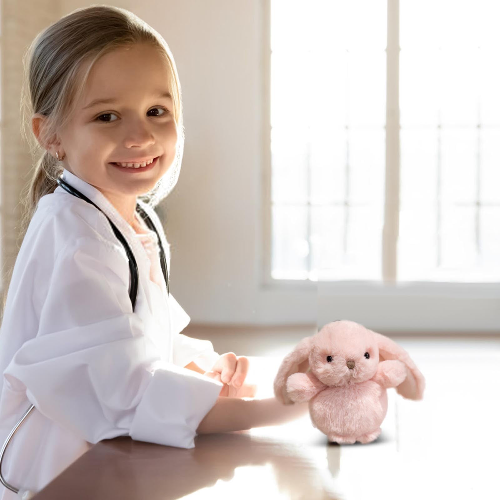 Nkollvrt 4Th of July Bunny Doll Keychain Adorable Stuffed Animal ...