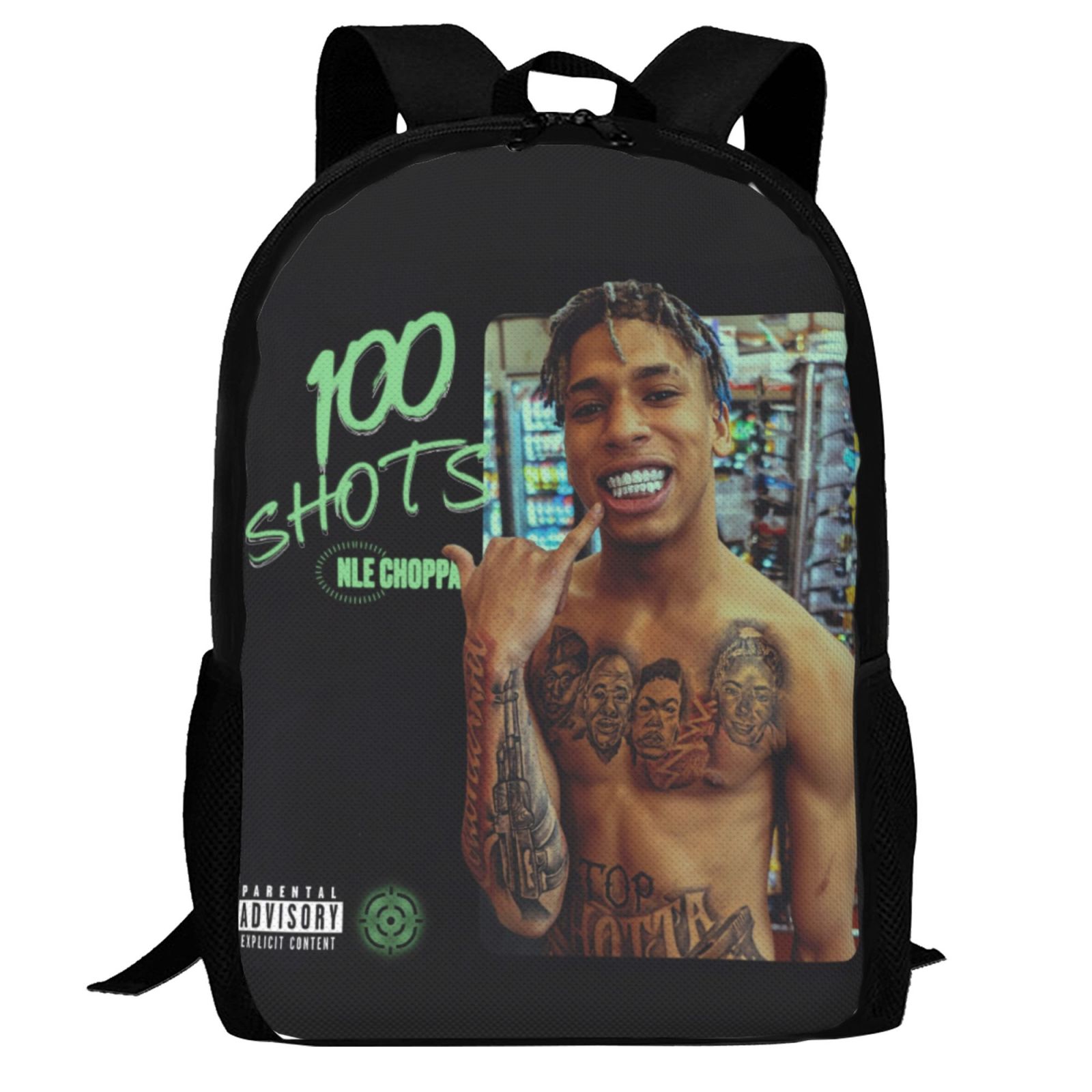 Nle Choppa Backpack,3d Print Laptop Backpack Lightweight Casual Daypack ...