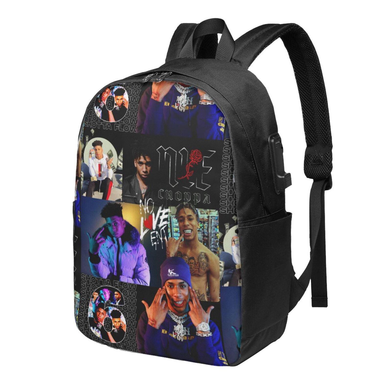 Nle Choppa Backpack for Men Women Teen , Water Resistant Casual Daypack ...