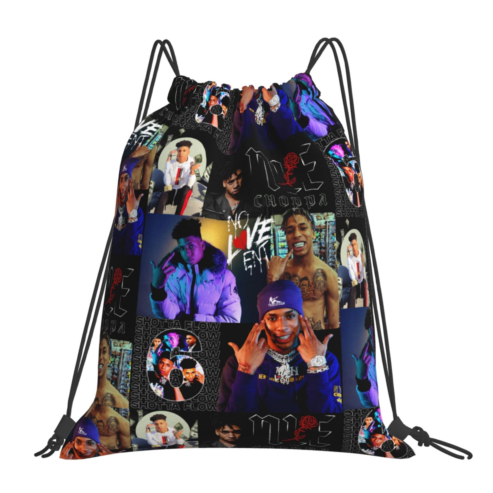 Nle Choppa Drawstring Backpack Sport Gym Bag For Yoga Swimming Gymsack ...