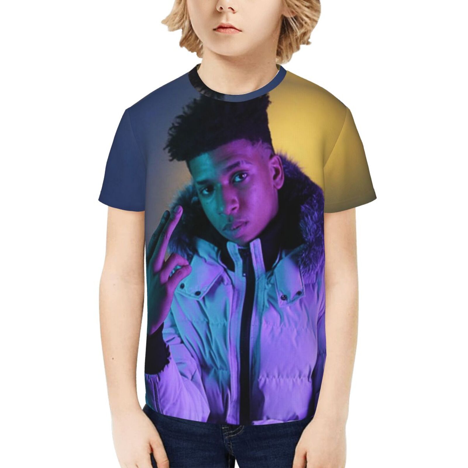 Nle Choppa Kids T-Shirt 3d Printed Graphic T-Shirts Boys And Girls ...