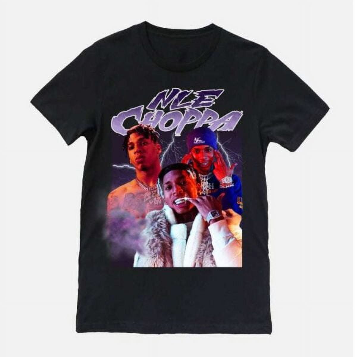 Nle Choppa Vintage Retro Style Rap Music Hip Hop T-shirt - Walmart.com