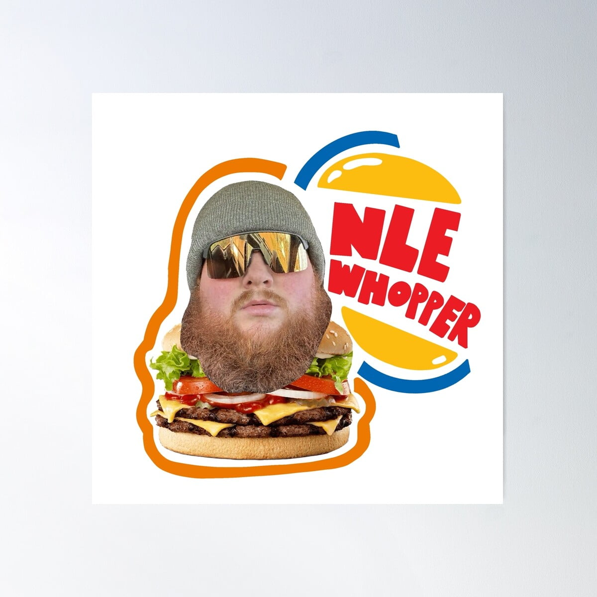 Nle Whopper | Caseoh Poster Wall Art, Modern Wall Decor For Living Room ...