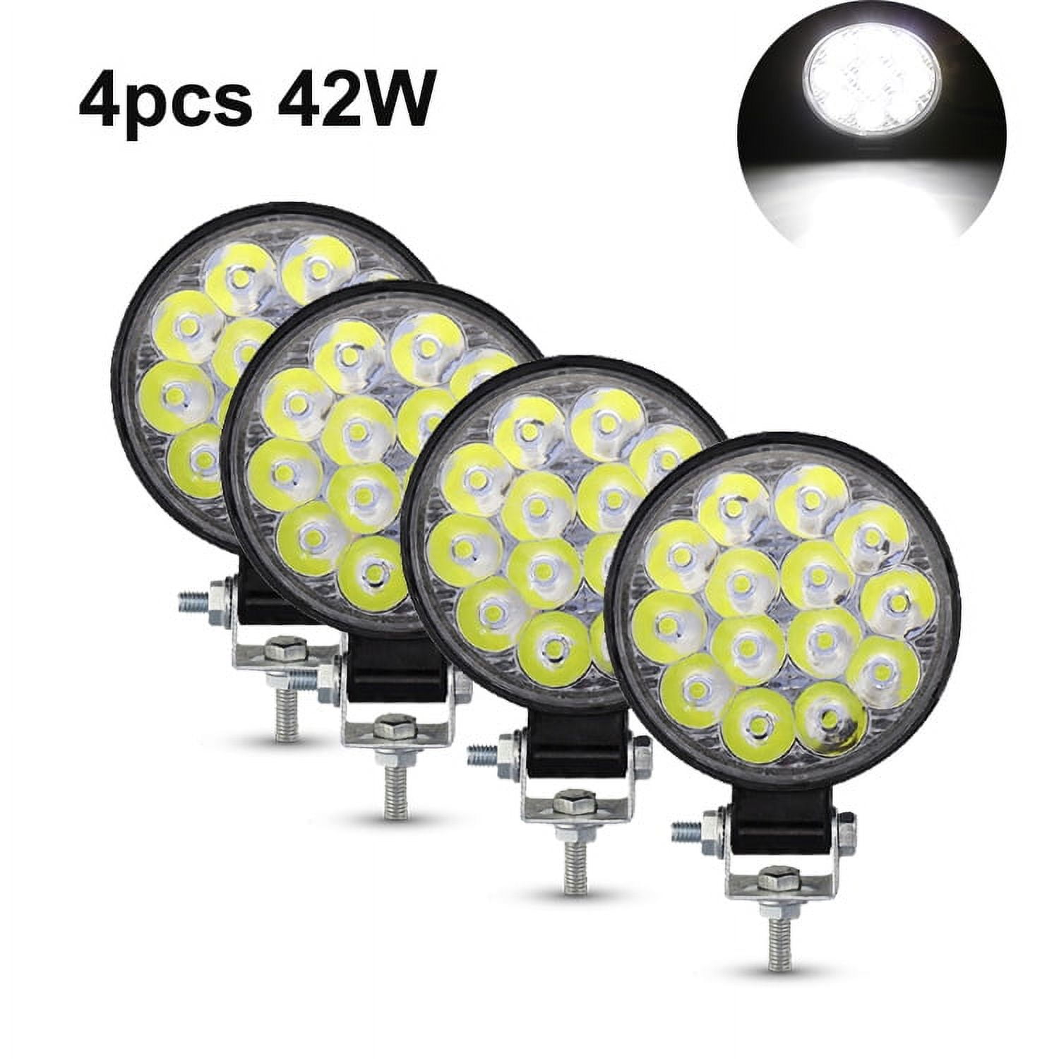 Nlpearl 12V 24V Led Light Bar 42W Mini LED Work Light Spotlight Offroad ...