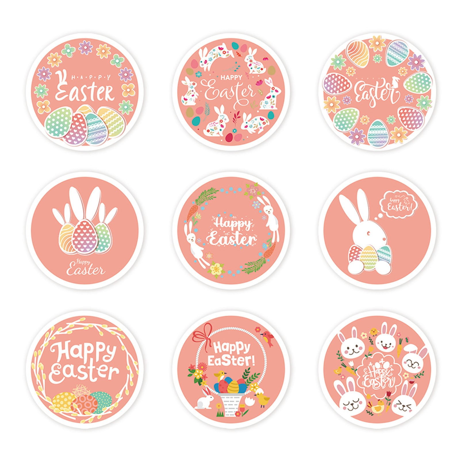 Nlsdqey 10Pcs Easter Stickers For Kids Happy Easter Bunny Chick Eggs ...