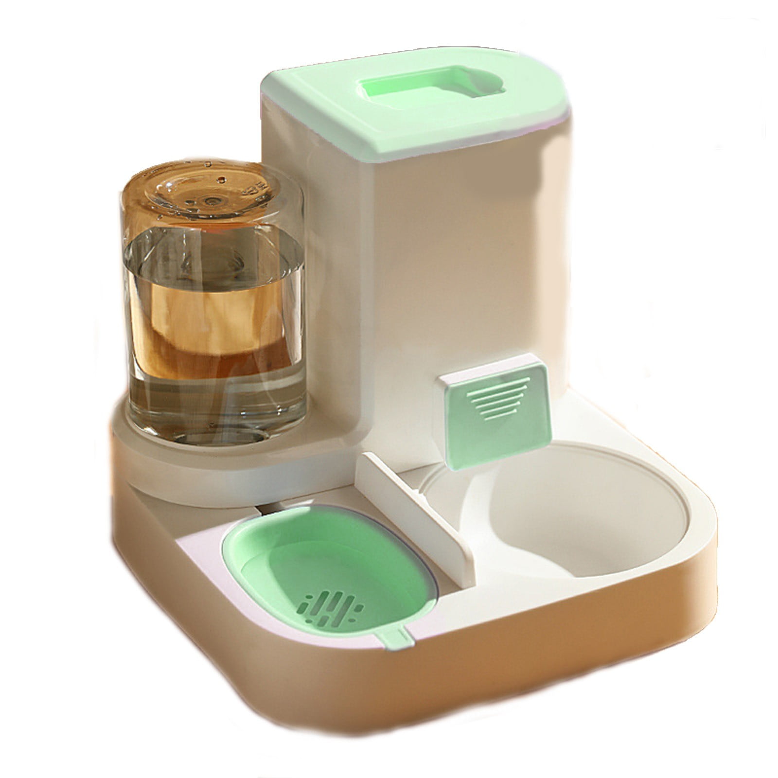Nlsdqey Fhiny Cat Feeder And Water Dispenser 2 in 1 Automatic Pet ...