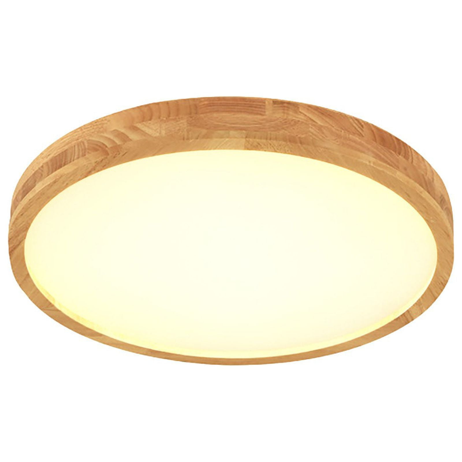 Nlsdqey Led Light Wooden Led Ceiling Light Ultra Thin Round Ceiling ...