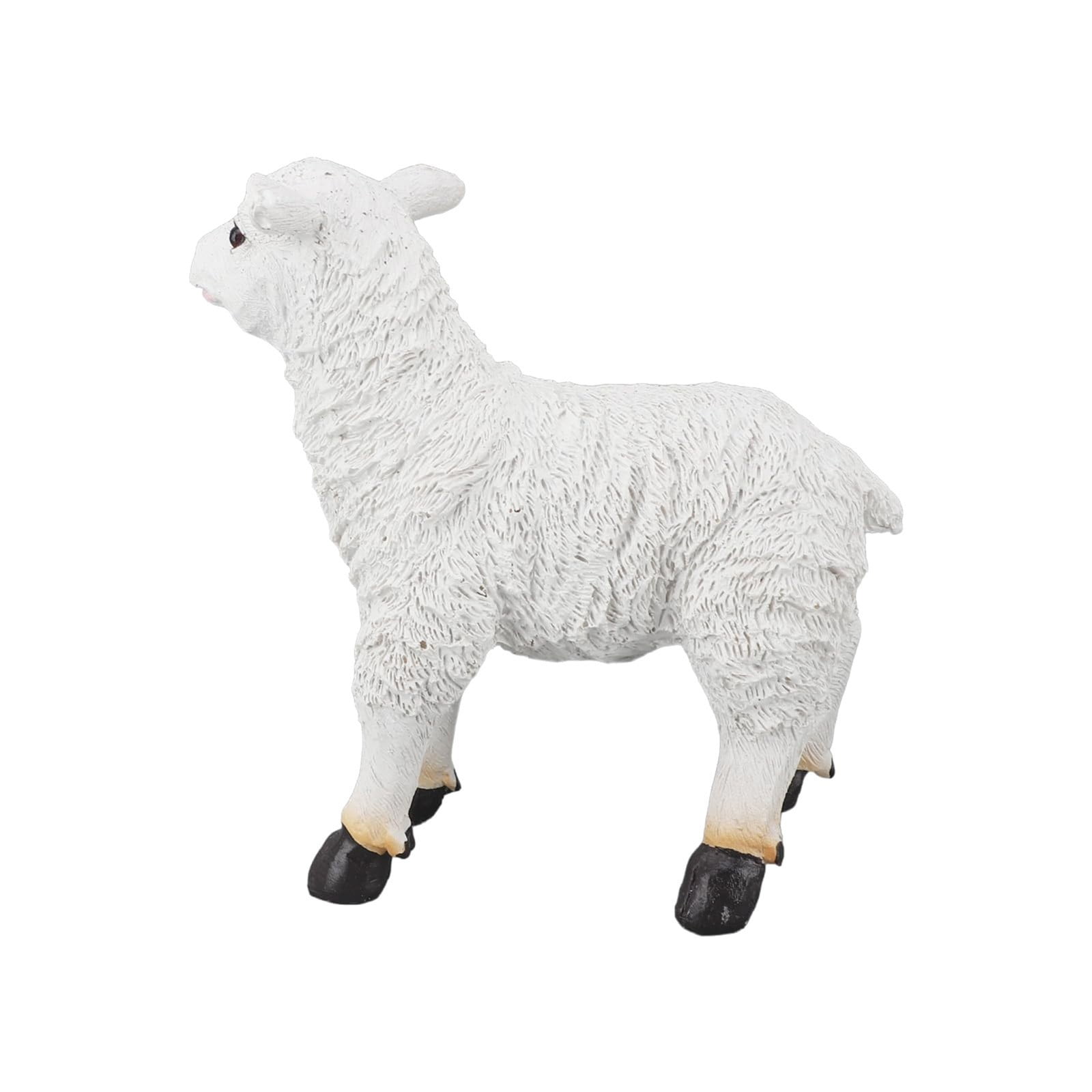Nlsdqey Sculptures & Statues Sheep Statues Lifelike Resin Lamb Statue ...
