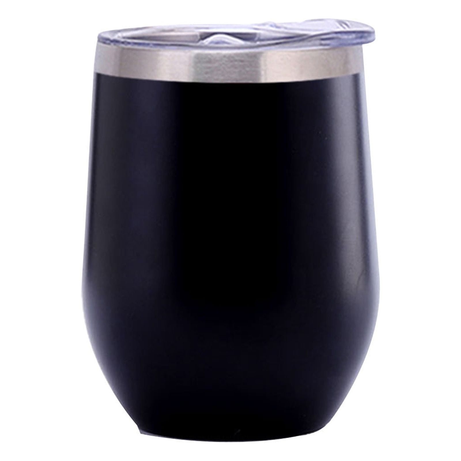 Nmdmisc 12oz Wine Tumbler with Lid Stemless Wine Glasses Double Wall ...